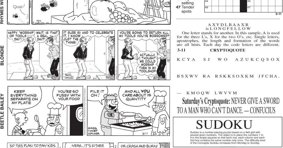 Comics March 11 | Comics | washtimesherald.com