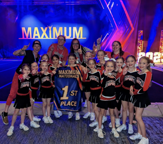 Local cheerleading team brings home three division wins | Mountain ...