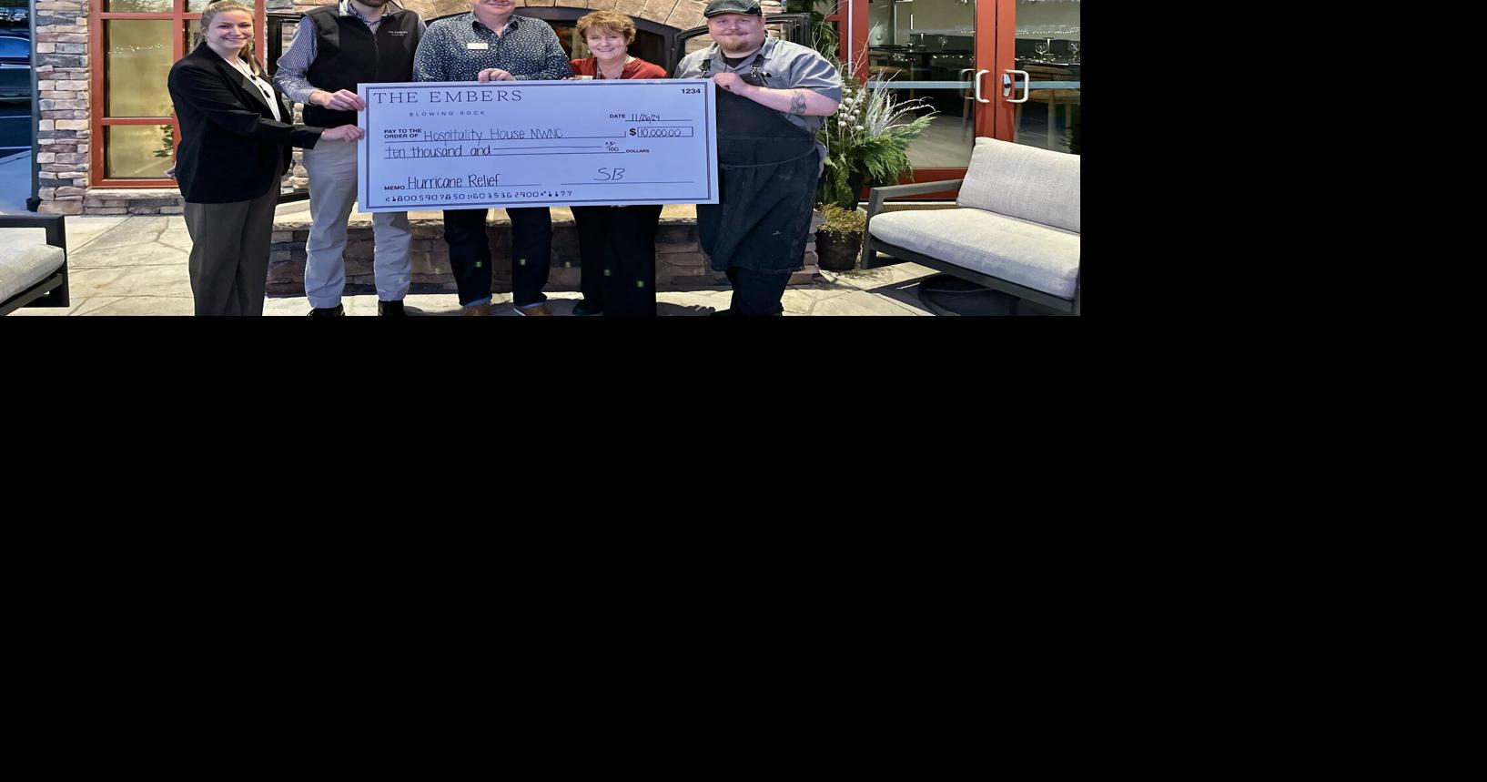 Embers Hotel raises $10K for Hospitality House | Local News ...