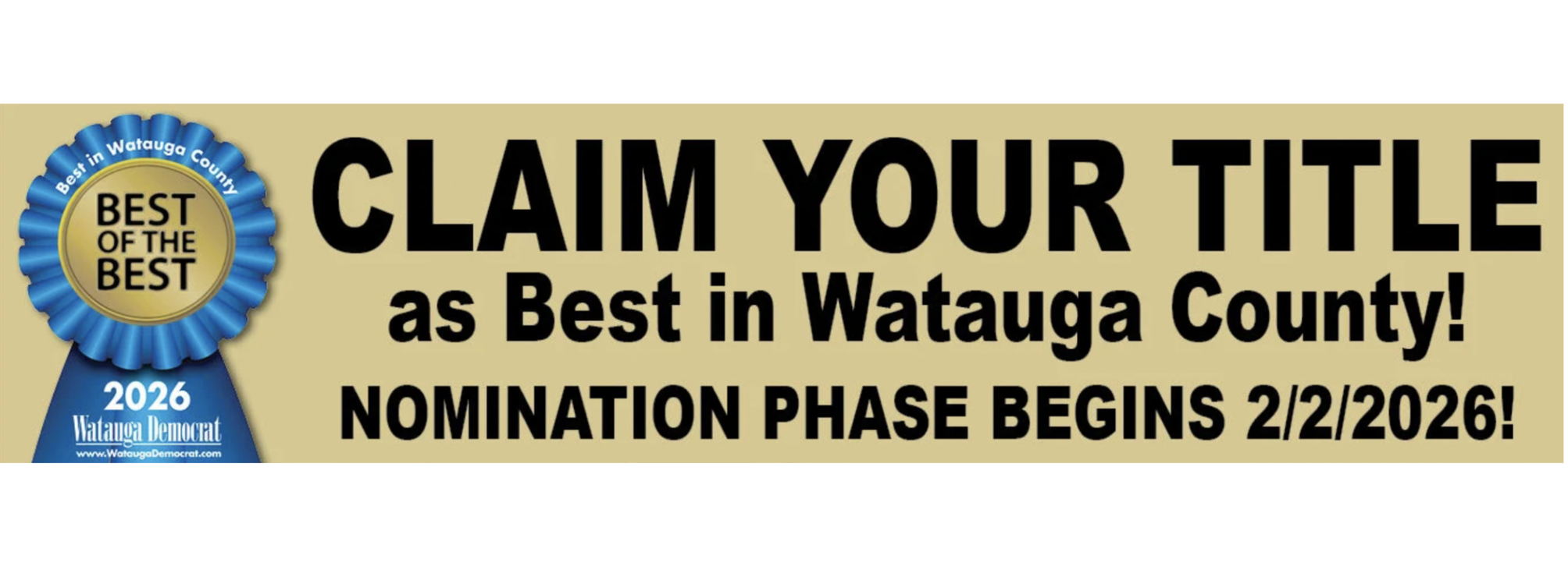 Best of Watauga nomination phase open | Main Street | wataugademocrat.com