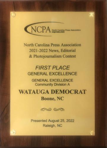 Watauga Democrat wins first place General Excellence Award from North ...