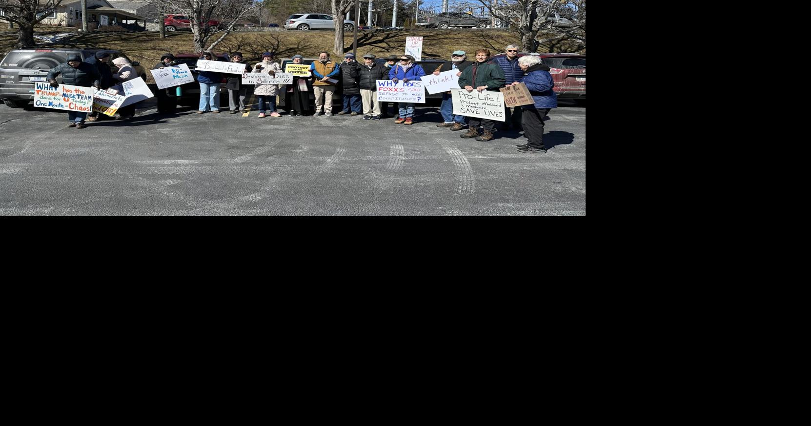 Constituents rally outside Rep. Virginia Foxx’s Boone office, demand ...