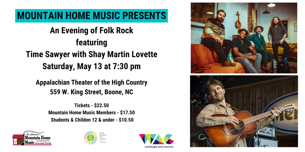 Mountain Home Music presents Time Sawyer and Shay Martin Lovette on May ...