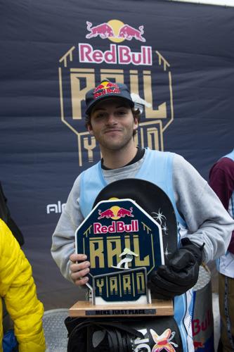 Local snowboarder places first at Red Bull Rail Yard 2022 he helped ...