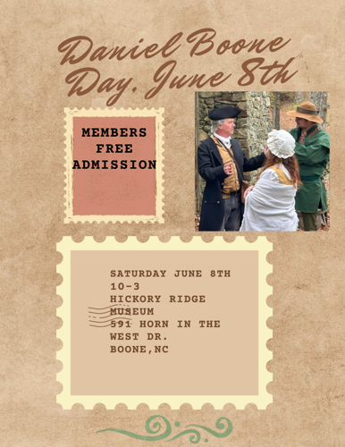 Daniel Boone Day being held at Hickory Ridge Museum on June 8 ...