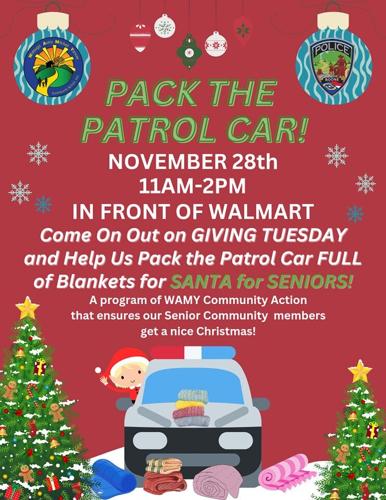 Boone PD hosting Pack the Patrol Car event at Walmart on Nov. 28 ...