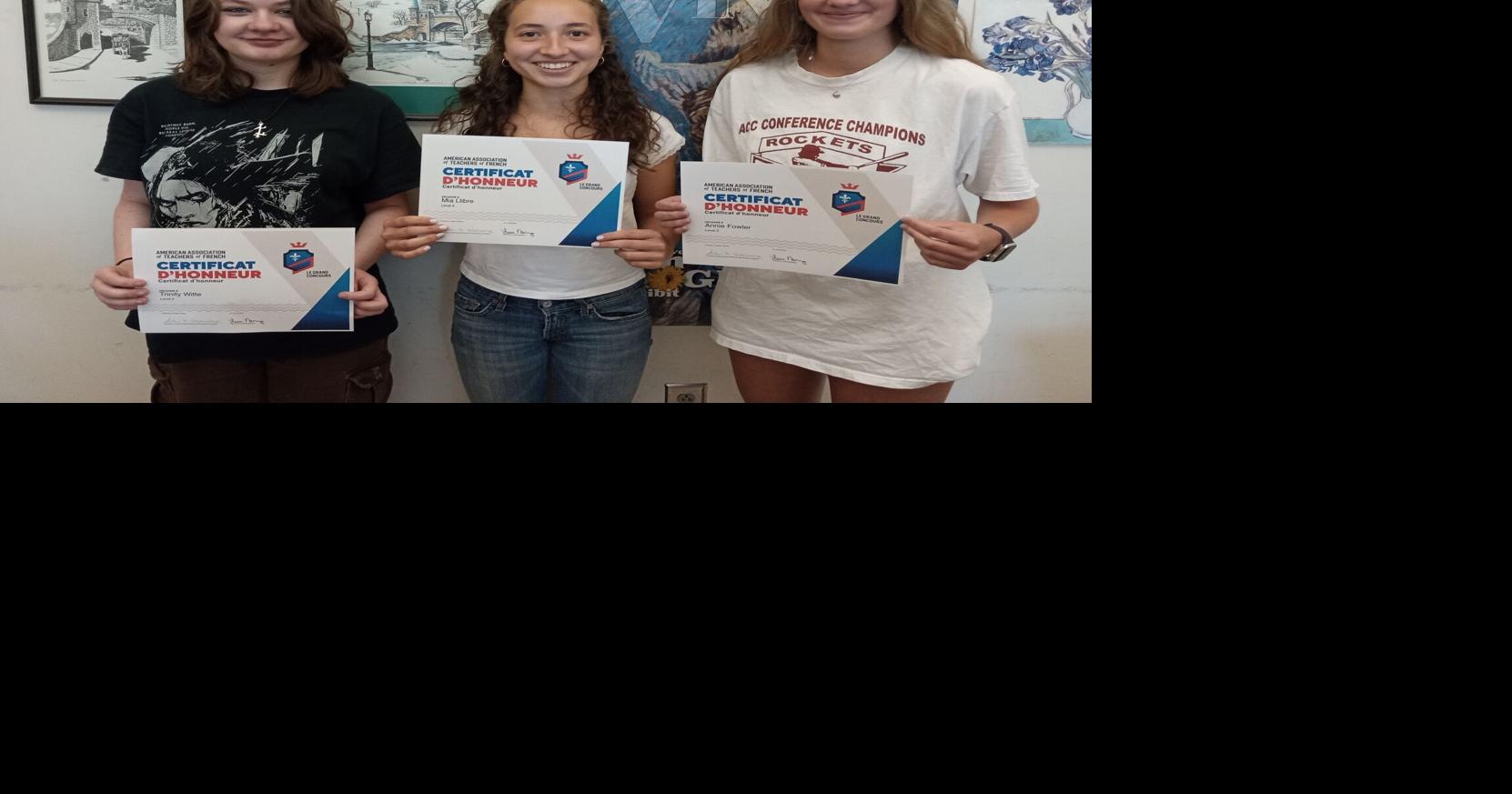 Six WHS students ranked in national French contest | Local News ...