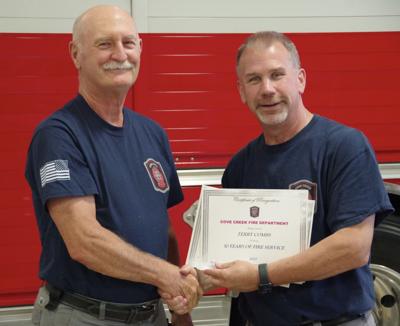 A life of service: Cove Creek firefighter honored after 50 years ...