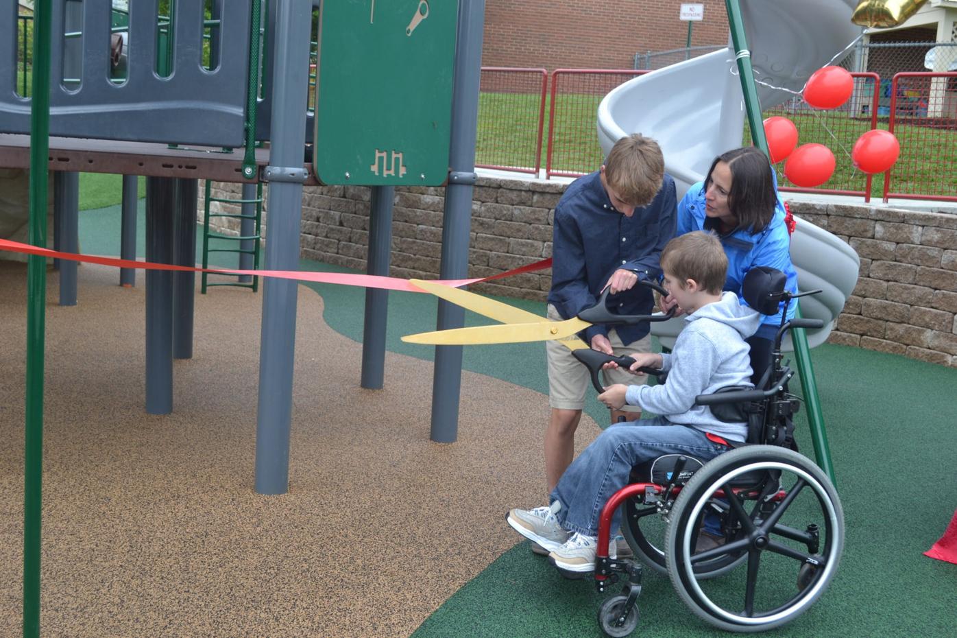 Handicap-accessible playground at Hardin Park opened with ribbon ...