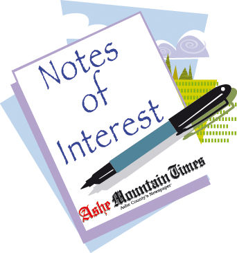 Notes of Interest | Entertainment | wataugademocrat.com