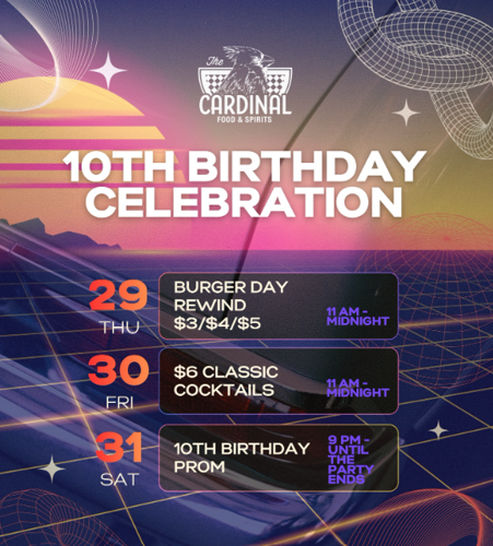 The Cardinal celebrates its 10th anniversary in Boone with fun events ...