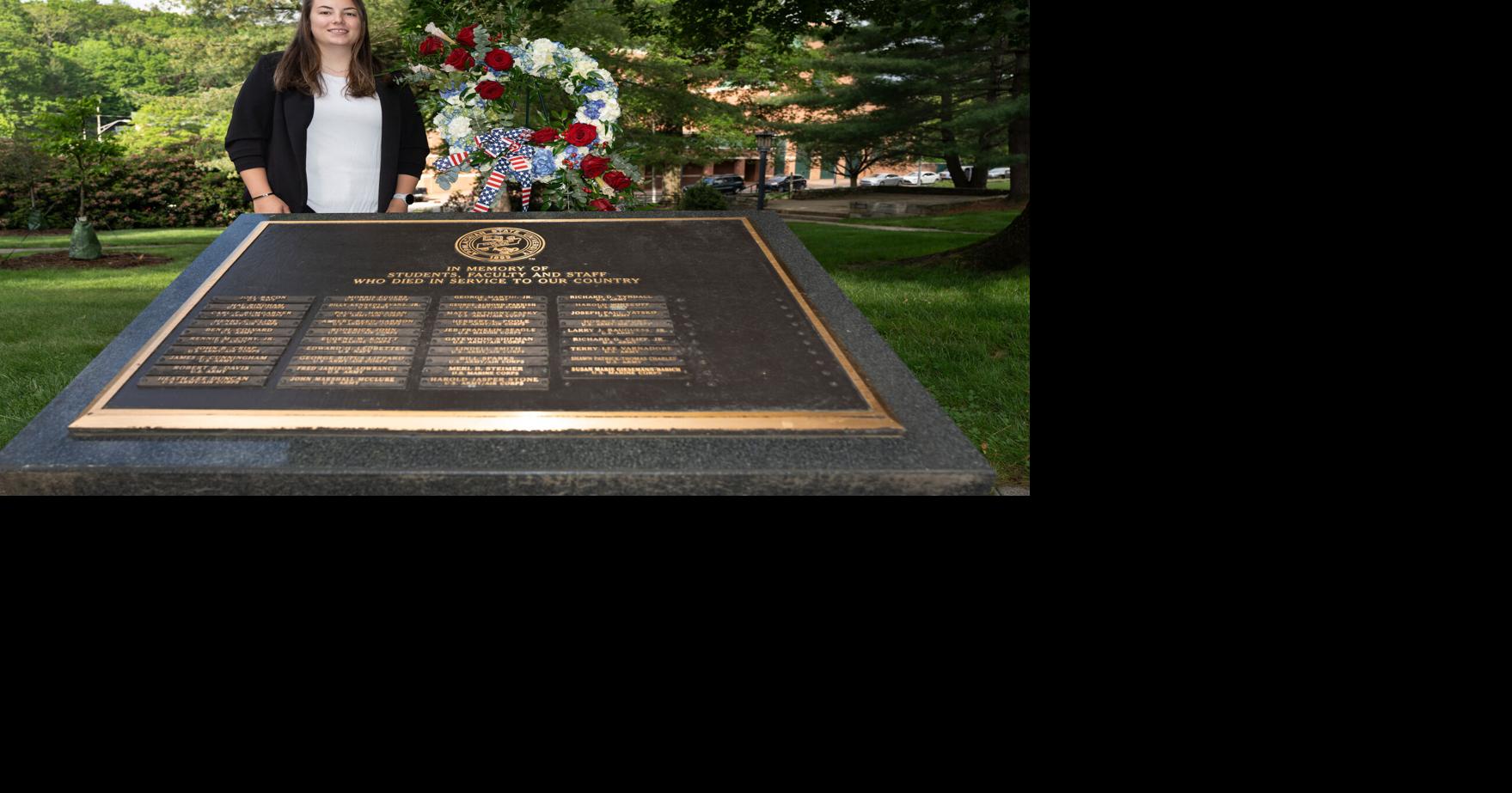 Army Reserve veteran, App State alumna Caitlin Langley lays wreath for university’s Memorial Day ...