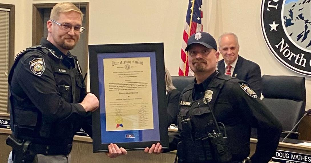 Town council recognizes police officer, makes board appointments ...