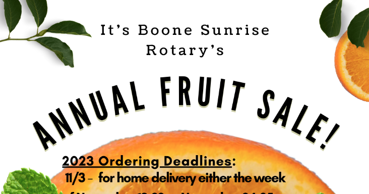 Boone Sunrise Rotary holding annual fruit sale | Community ...