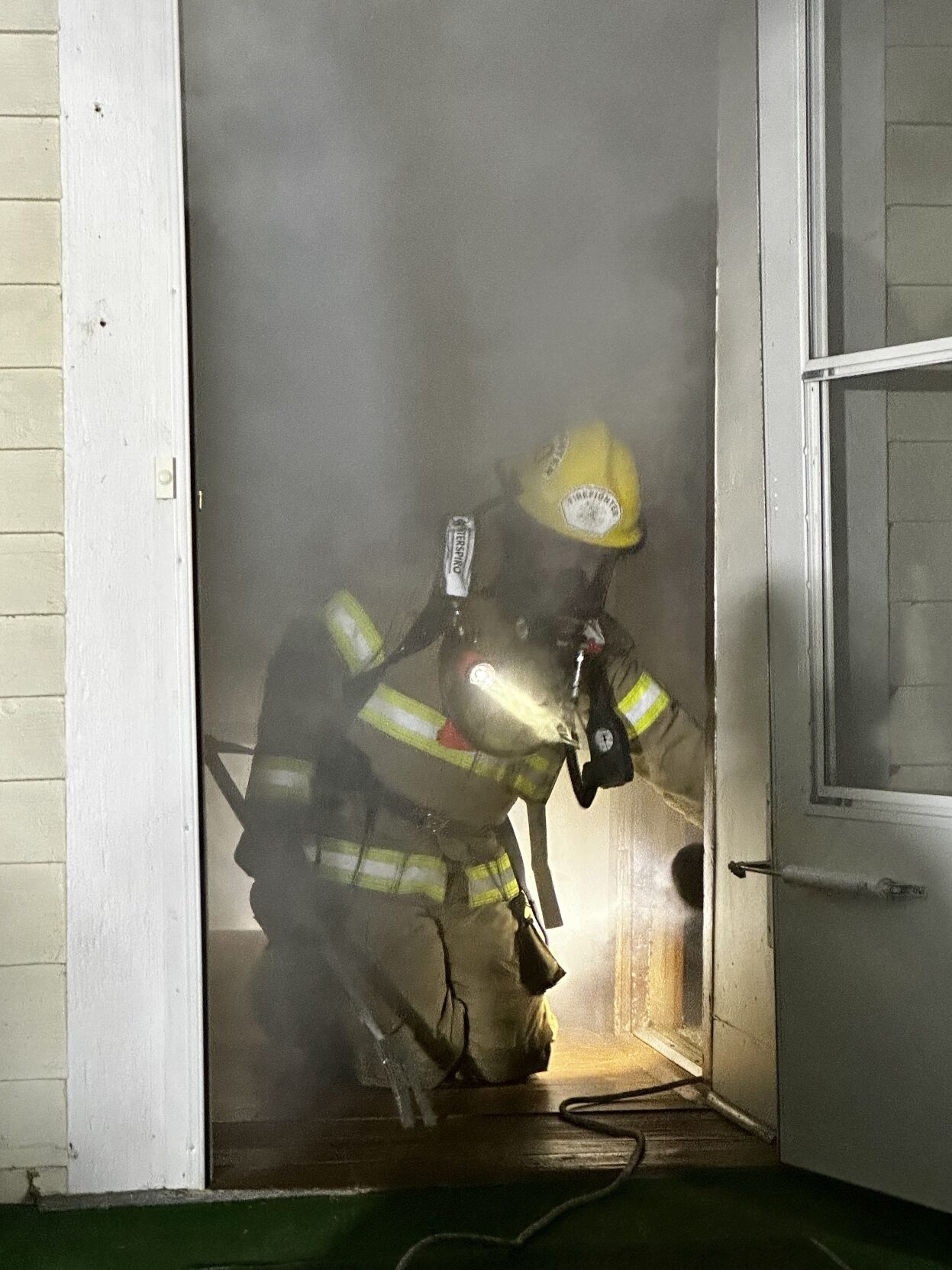 Multiple departments conduct joint firefighter down training | Local ...