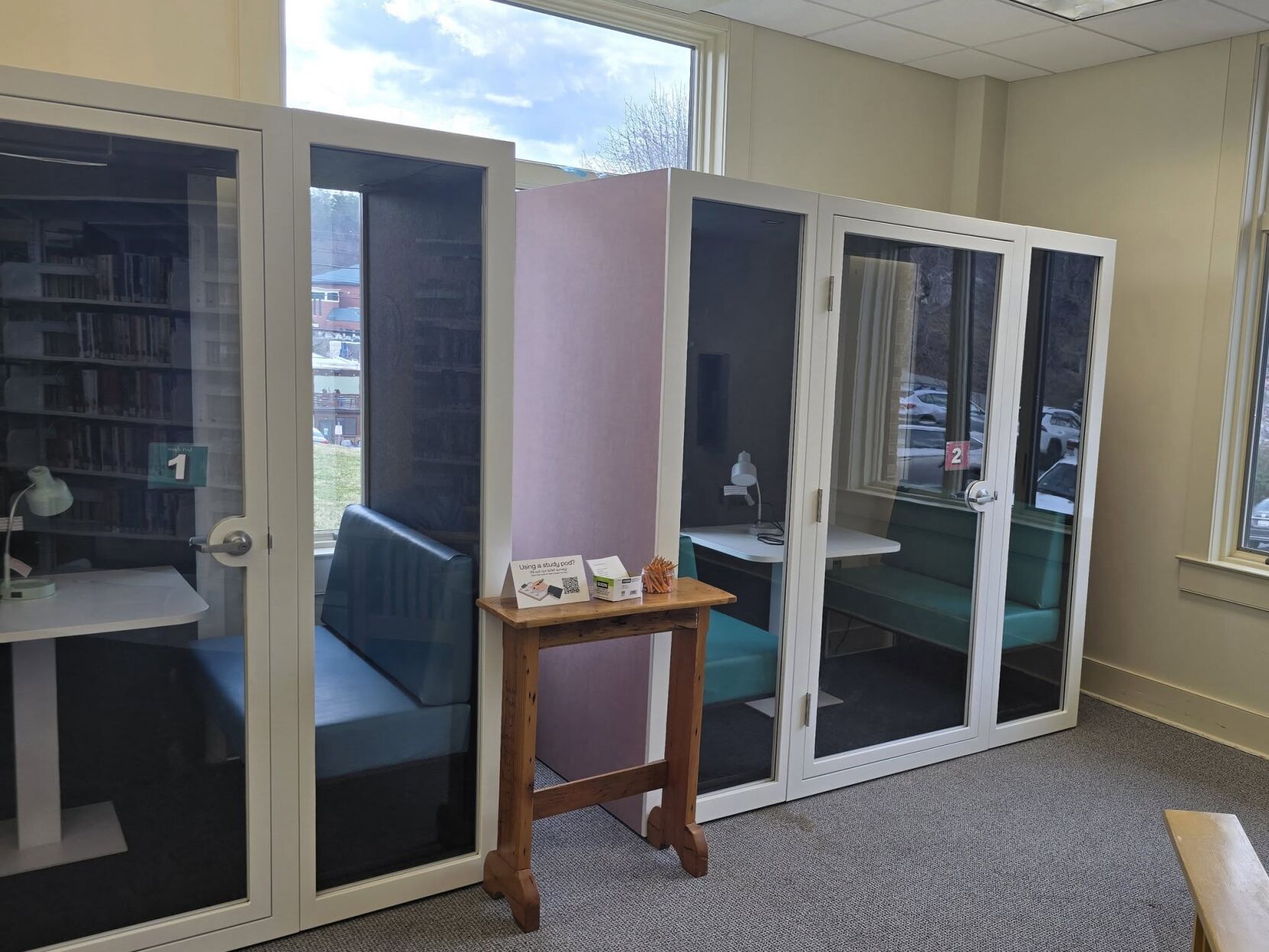 Federal grant funds three mini-conference rooms at local library ...