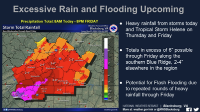 WCES, local municipalities preparing for Tropical Storm Helene impacts ...