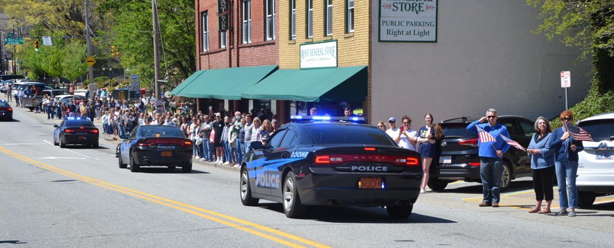 Procession spanning miles passes through Boone for Chris Ward, Logan ...