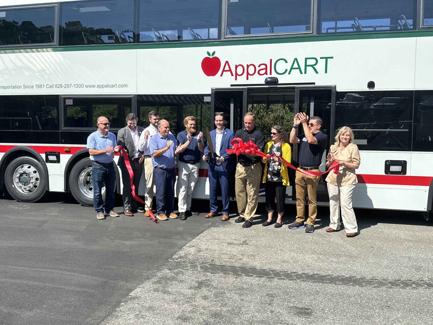 AppalCART debuts state's first public transport double-decker bus ...