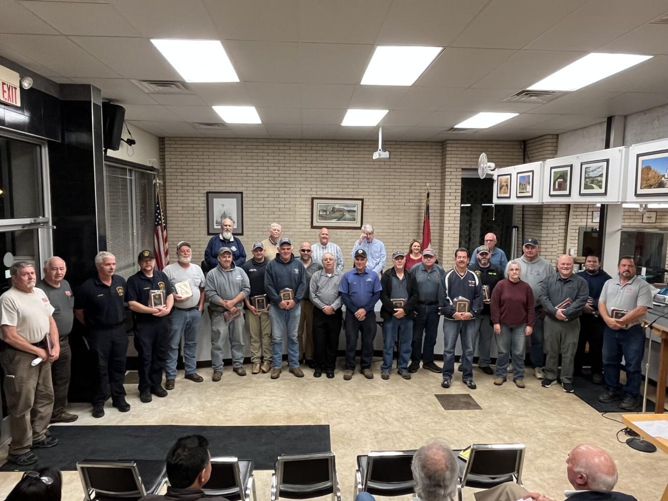 Town of West Jefferson honors fire departments for work putting out ...