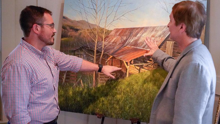 Getting real: Chris Bell tries for realism in his landscape oil ...