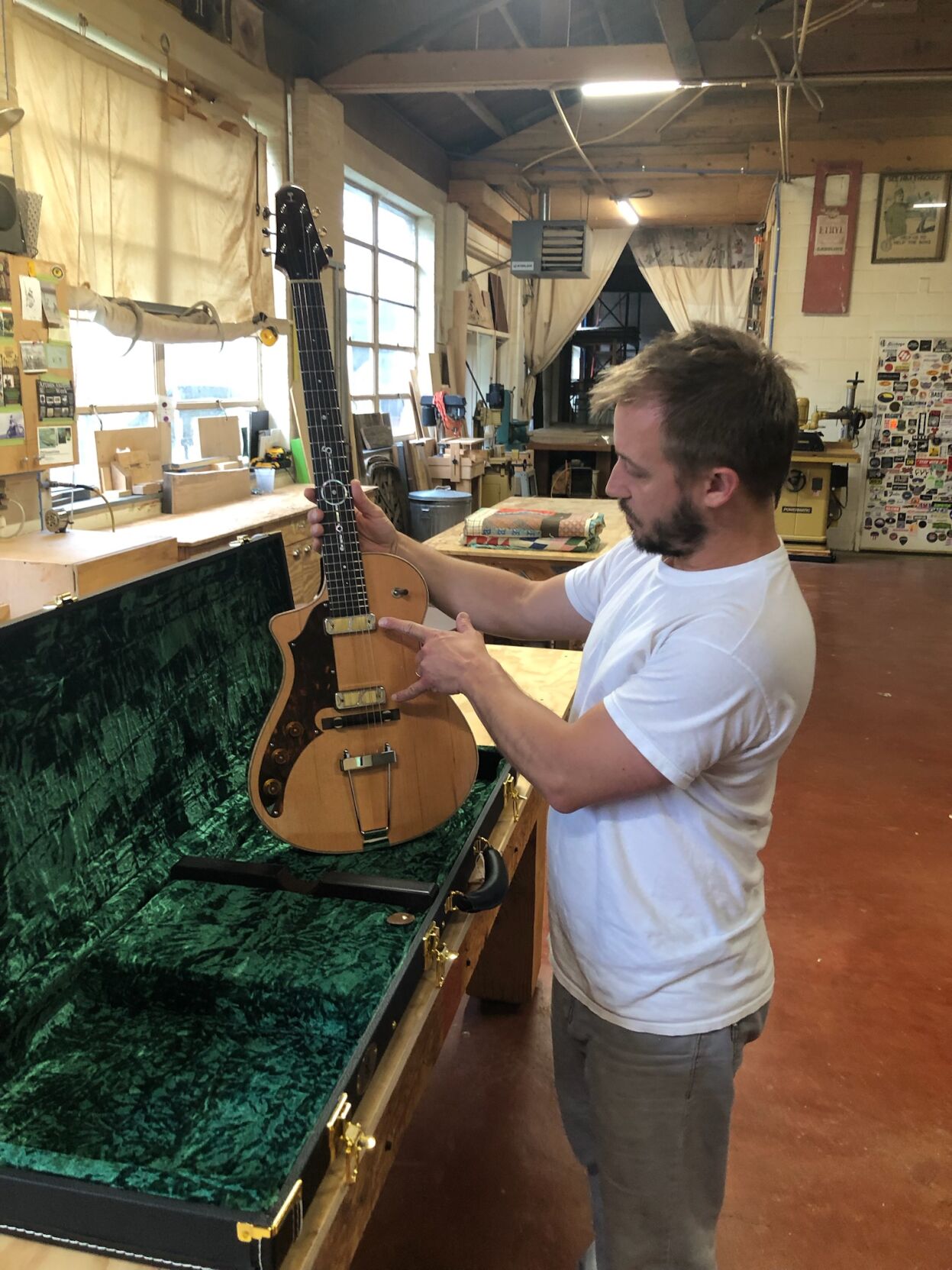 Capozzoli has carved out a career making guitars | Mountain Times ...