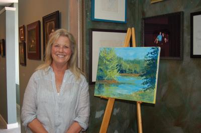 Painting with a knife: Robin Wellner landscapes on display in Blowing ...