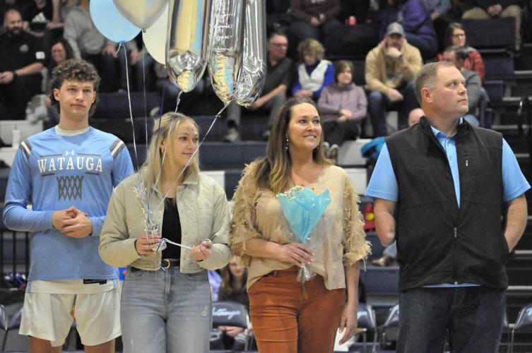 Watauga basketball, pacer and cheerleading squads celebrate Senior ...