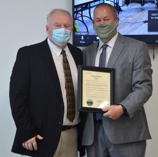 Three commissioners sworn in, Yates recognized for service on the board ...