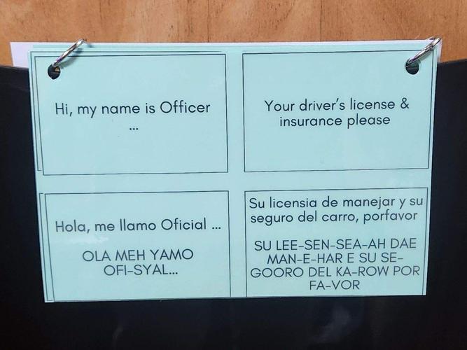 BPD intern creates cards to help officers communicate with Spanish ...