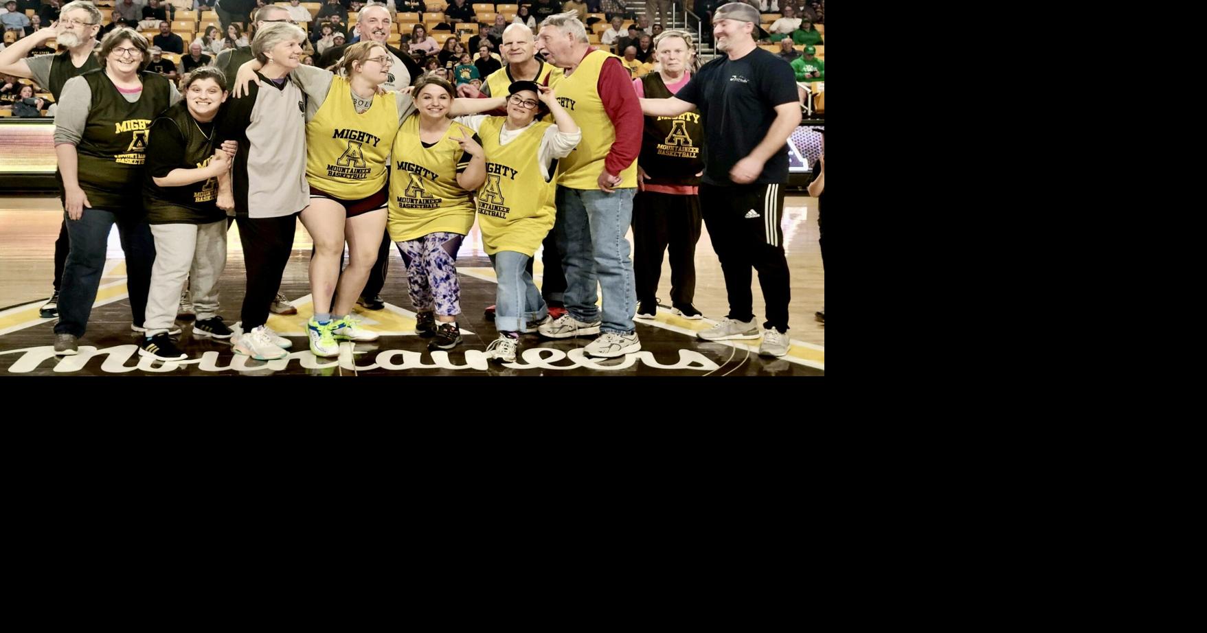 Watauga Special Olympics athletes play exhibition during halftime of ...