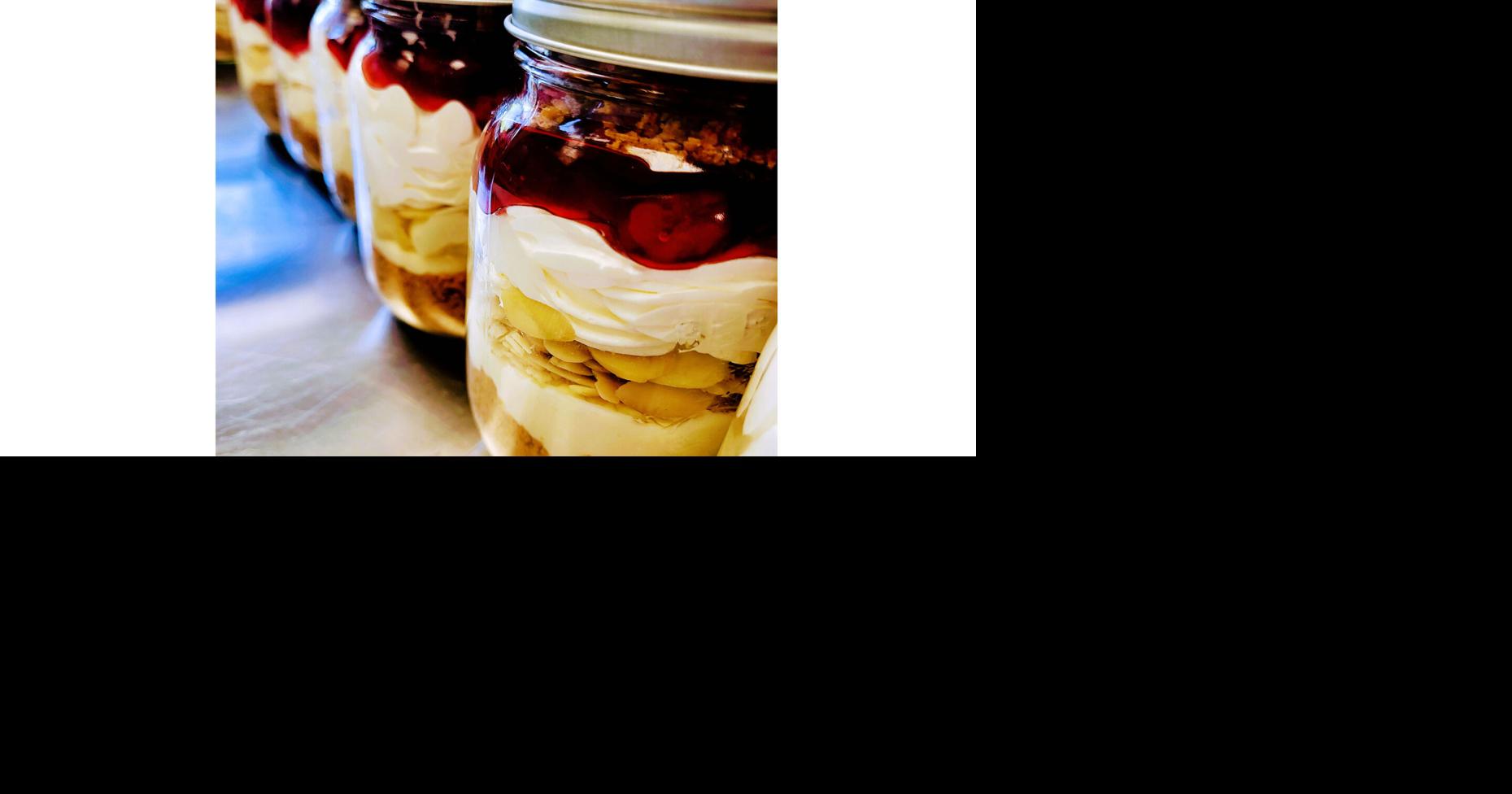 Cheesecake in a jar at Sweet Caroline’s in Breslau is a real diamond
