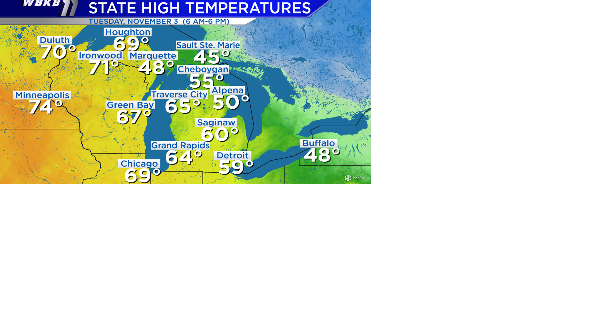 Warm and sunny Wednesday | Weather | wbkb11.com