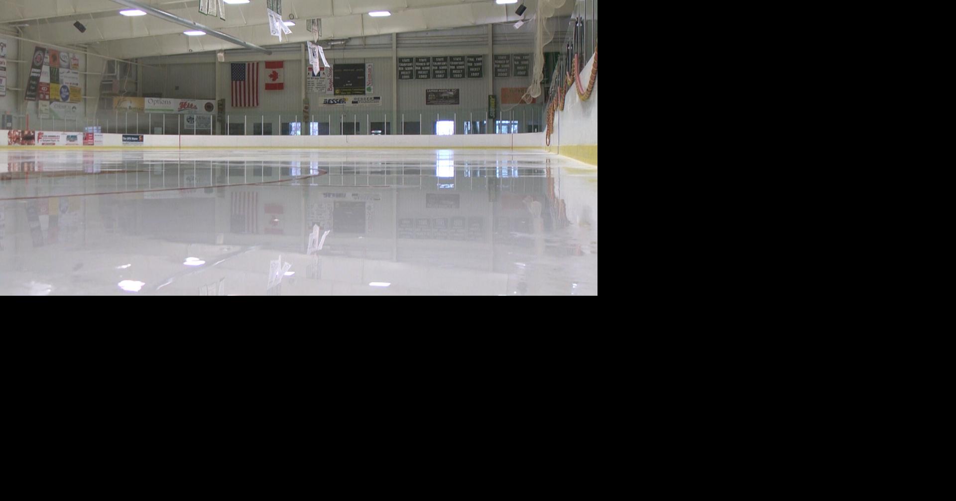 The process of getting ‘The Pond’ ready at the Northern Lights Arena ...