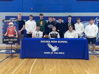 Oscoda Quarterback and Wrestler Anthony Ward commits to Olivet College ...