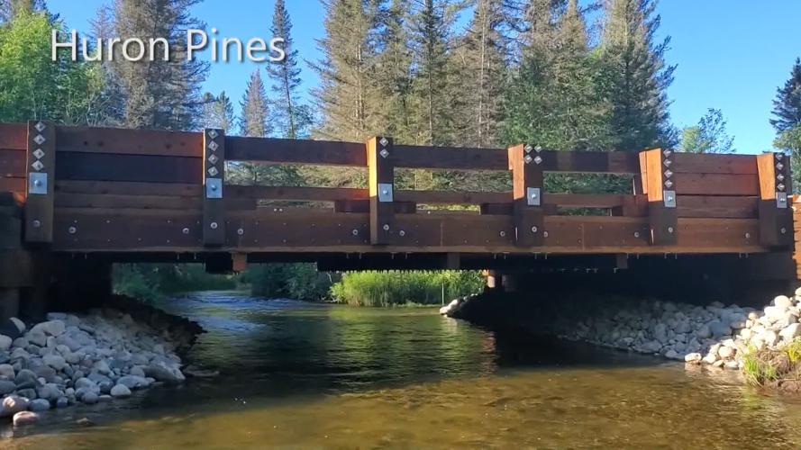 New Timber Bridge Completed Over Black River in Alcona County | News ...