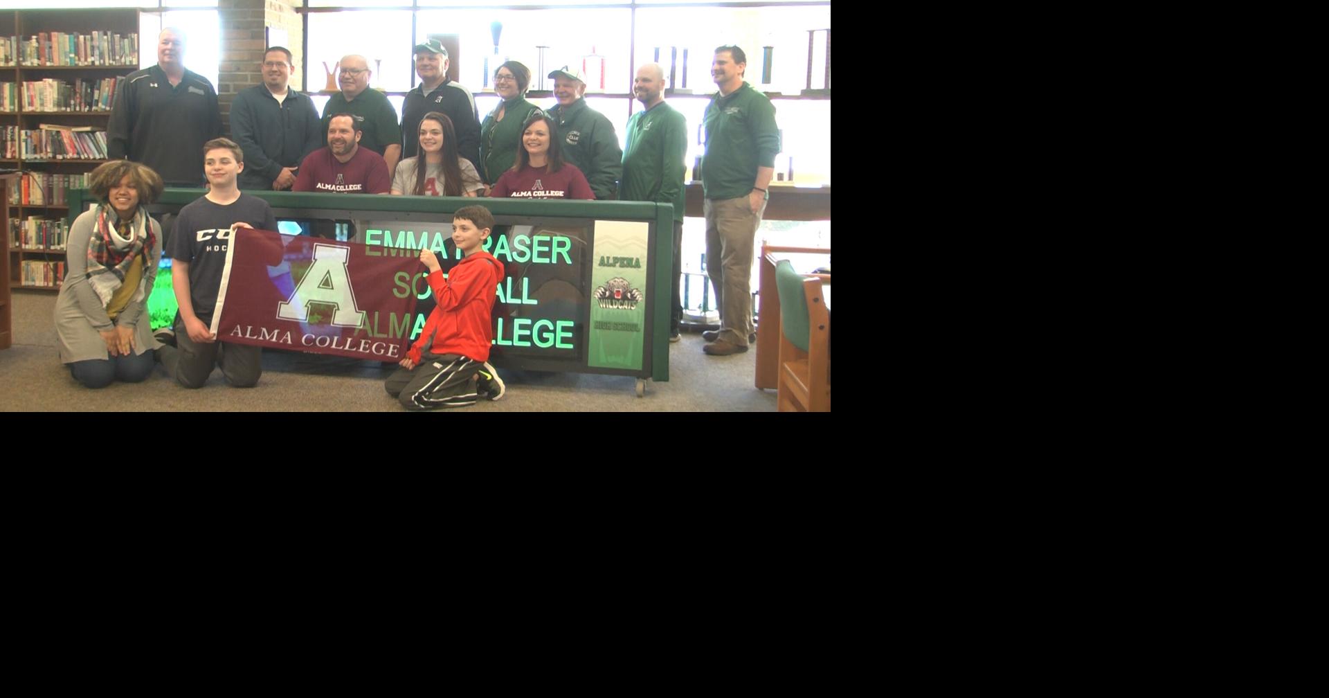 Alpena’s Emma Fraser signed to play softball at Alma College | Sports ...