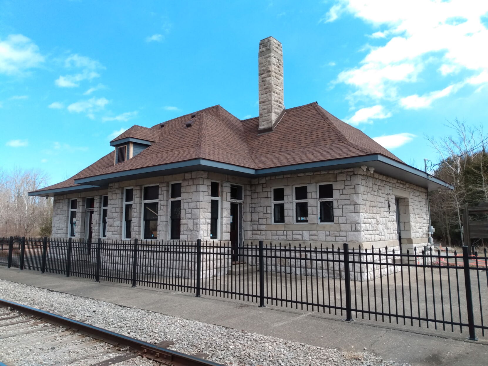 Historic Harrisville Train Depot receives roofing stabilization through ...
