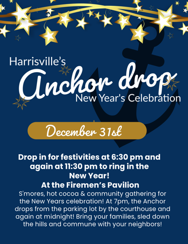 Harrisville to ring in the new year with unique anchor drop celebration ...