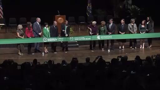 MSU Cuts Ribbon on Facility for Rare Isotope Beams | News | wbkb11.com