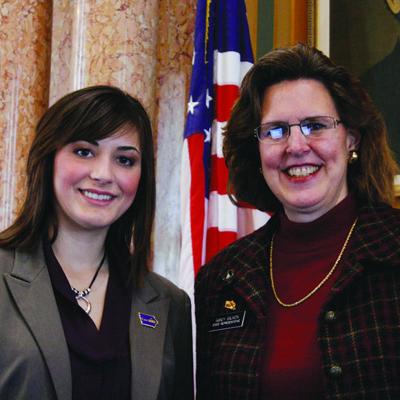 Victoria Hurst visits state capitol