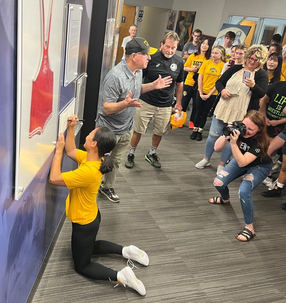 PHOTOS: Clarissa Chun and the Iowa Hawkeyes workout in Waterloo