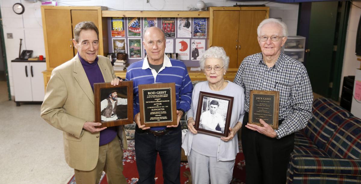New theater plaque honors Geist brothers