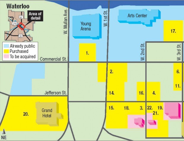 Downtown Waterloo buyouts clear way for growth, attract critics