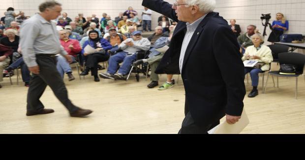 Sanders tests presidential waters in Waterloo