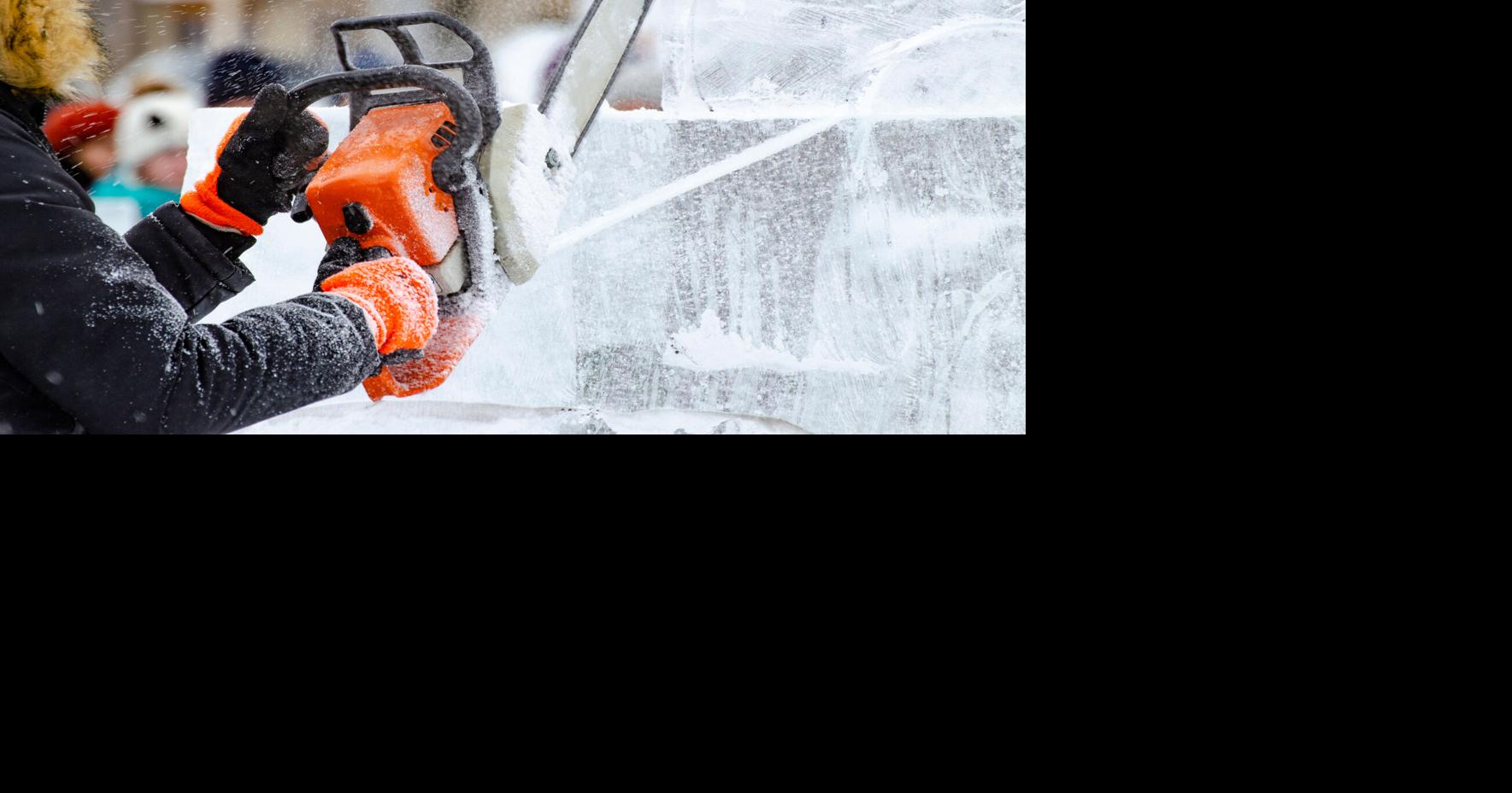 chainsaw ice carving