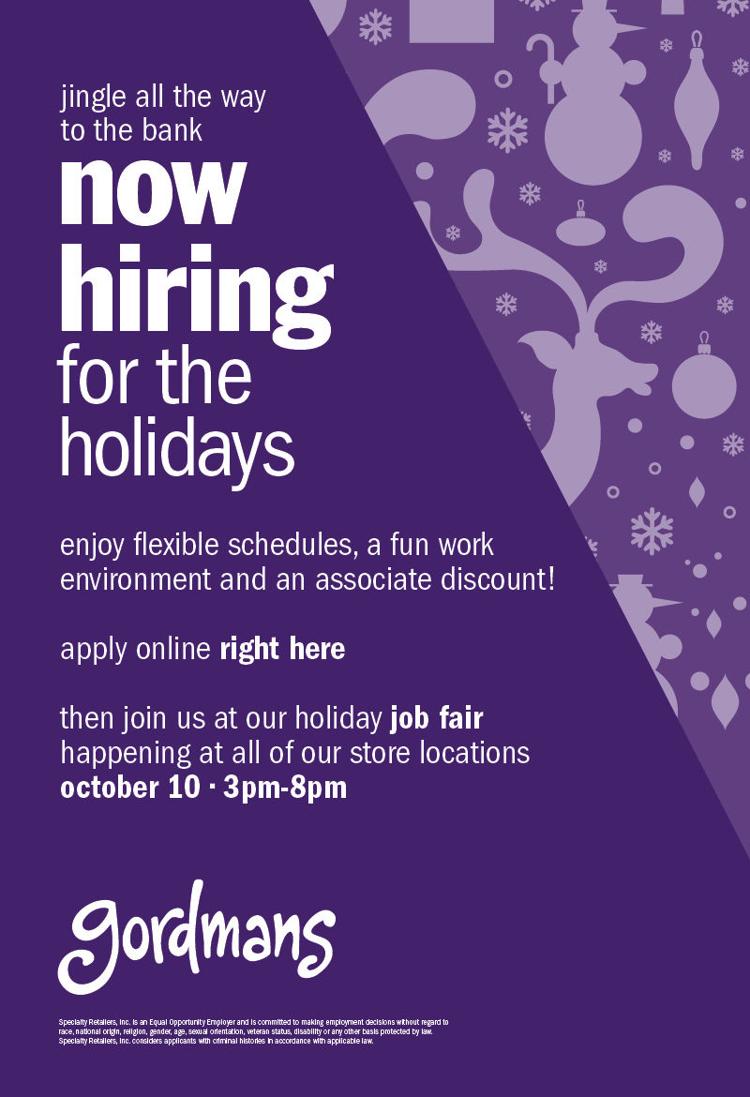 Gordmans Holiday Hiring Job Fair | Things to Do in the Cedar Valley ...