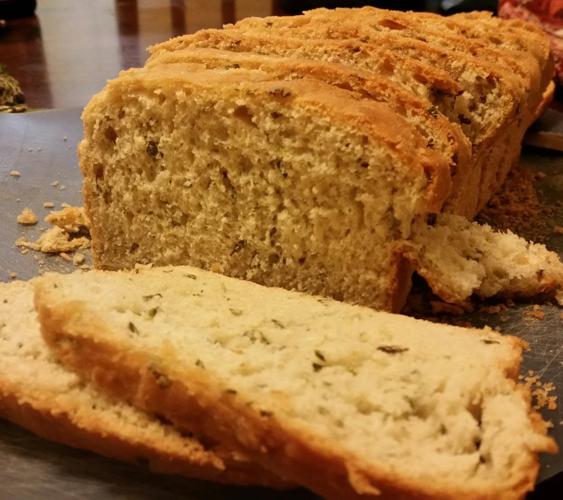 Quick and easy bread can be made with fresh or dried herbs