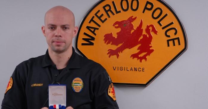 Waterloo police officer awarded Medal of Valor