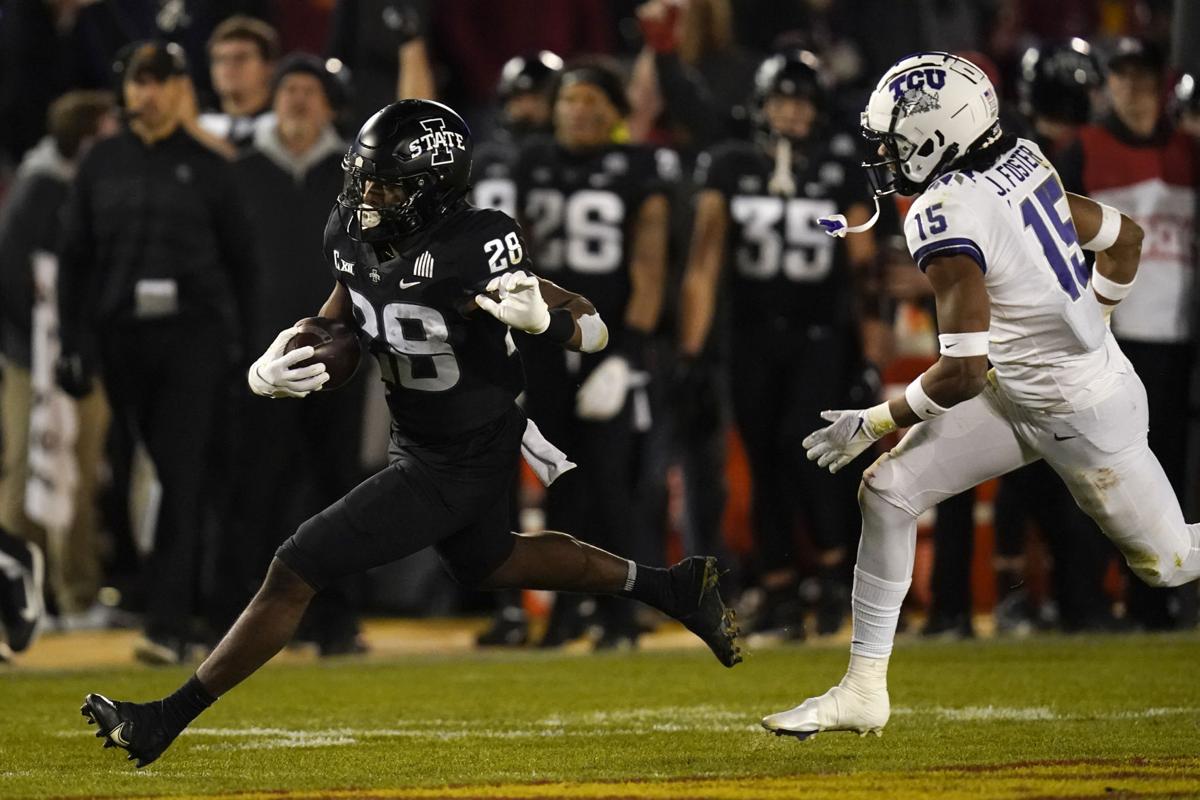 Iowa State's Breece Hall showcases his pass-catching abilities at ...